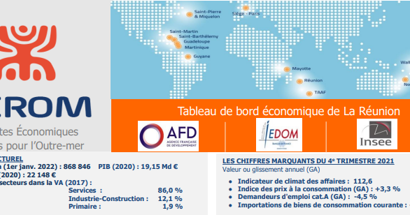 Tableau de bord économique de La Réunion - mars 2022 - CEROM
